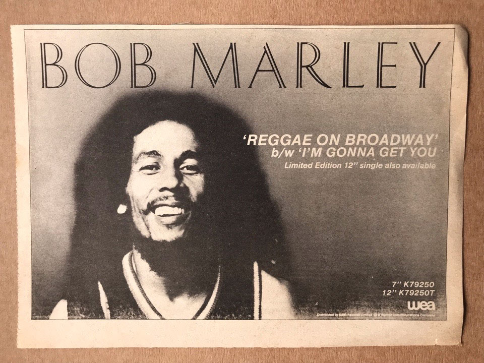 Bob Marley Reggae on broadway (Vinyl Records, LP, CD) on CDandLP