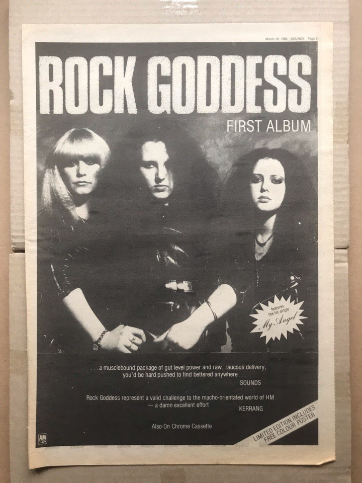 First album de Rock Goddess, Poster / Affiche chez rockofages - Ref ...